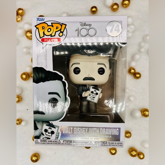 Funko | Other | Funko Pop Disney 0 Walt Disney With Drawing | Poshmark